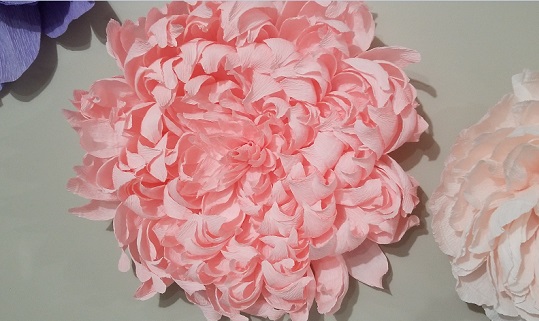 Large Crepe Paper Wall Flower