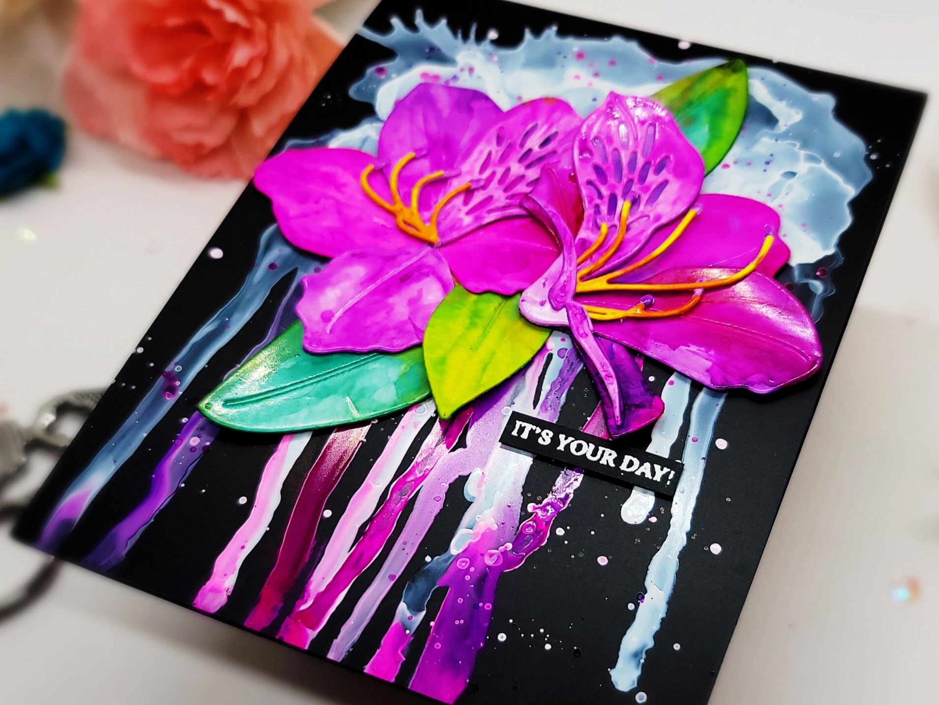 Alcohol Inks With Layering Die Set